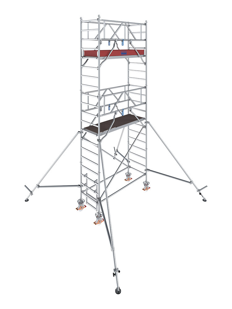 KRAUSE STABILO Serie 1000 Alu-Fahrgerüst - Feldlänge 2,00 m - AH 6,30 m | gemäß neuer Norm DIN ...