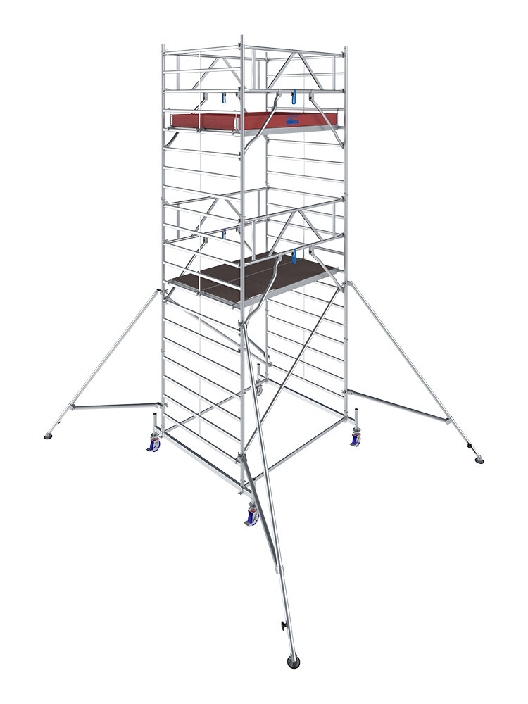 KRAUSE STABILO Serie 50 Breitaufbau Alu-Fahrgerüst - Feldlänge 2,00 m - AH 6,40 m | gemäß neuer ...