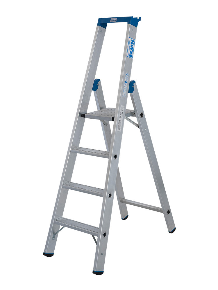KRAUSE STABILO Stehleiter mit R13-Stufen / 4 Stufen R13 / gemäß TRBS 2121-2 - 136022