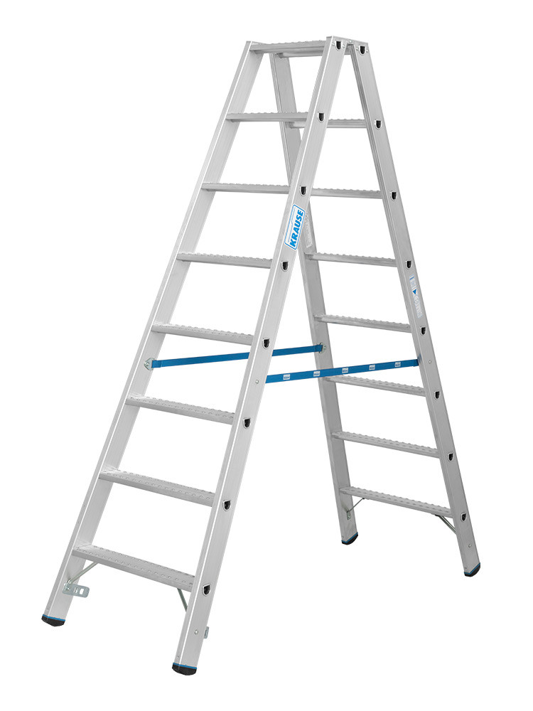 KRAUSE STABILO Doppelleiter mit R13-Stufen / 2x8 Stufen R13 / gemäß TRBS 2121-2 - 136183