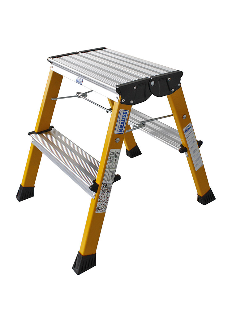 KRAUSE MONTO Tritt Rolly Doppel-Klapptritt 2x2 Gelb - 130044