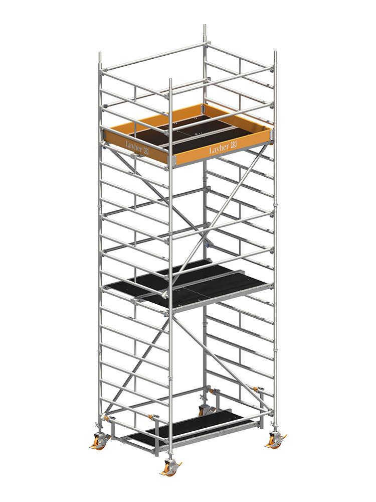 Layher Fahrgerüst Uni Kompakt P2 1405004 AH 6,20 m | gemäß DIN EN 1004:2021 - 1405004