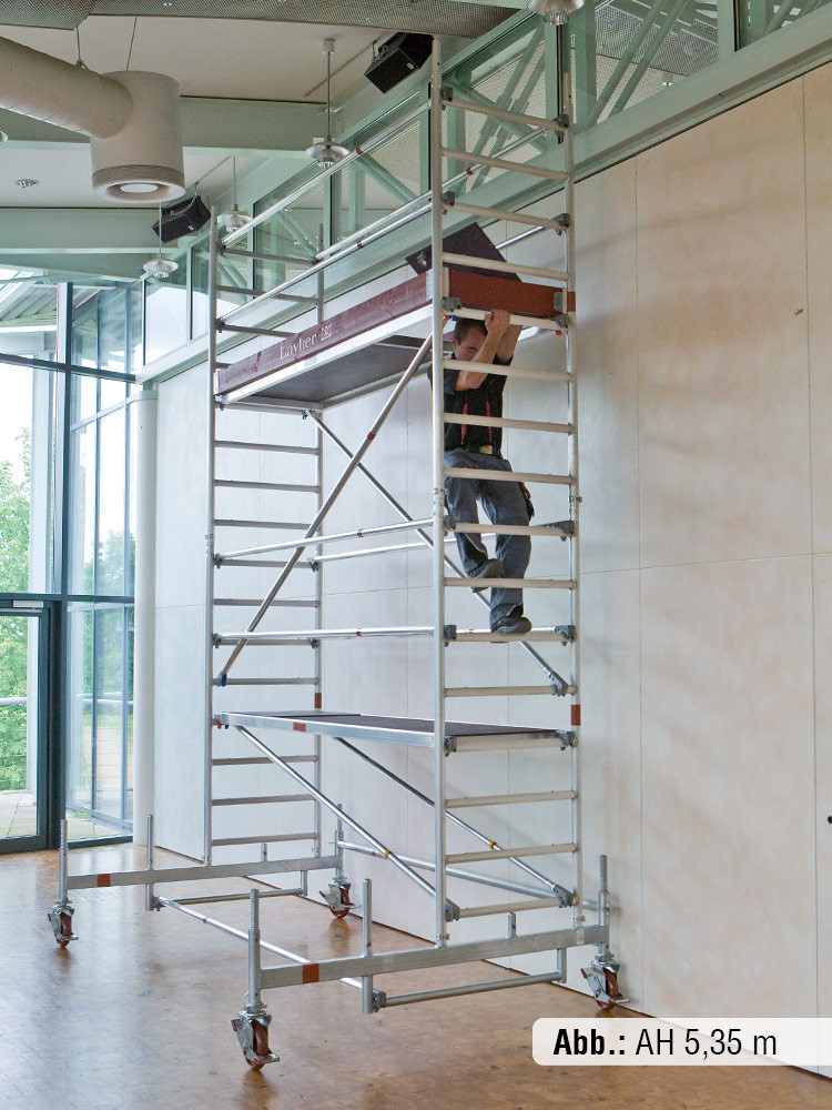 Layher Fahrgerüst Uni Standard P2 1401108 AH 10,38 m | gemäß DIN EN 1004:2021 - 1401108