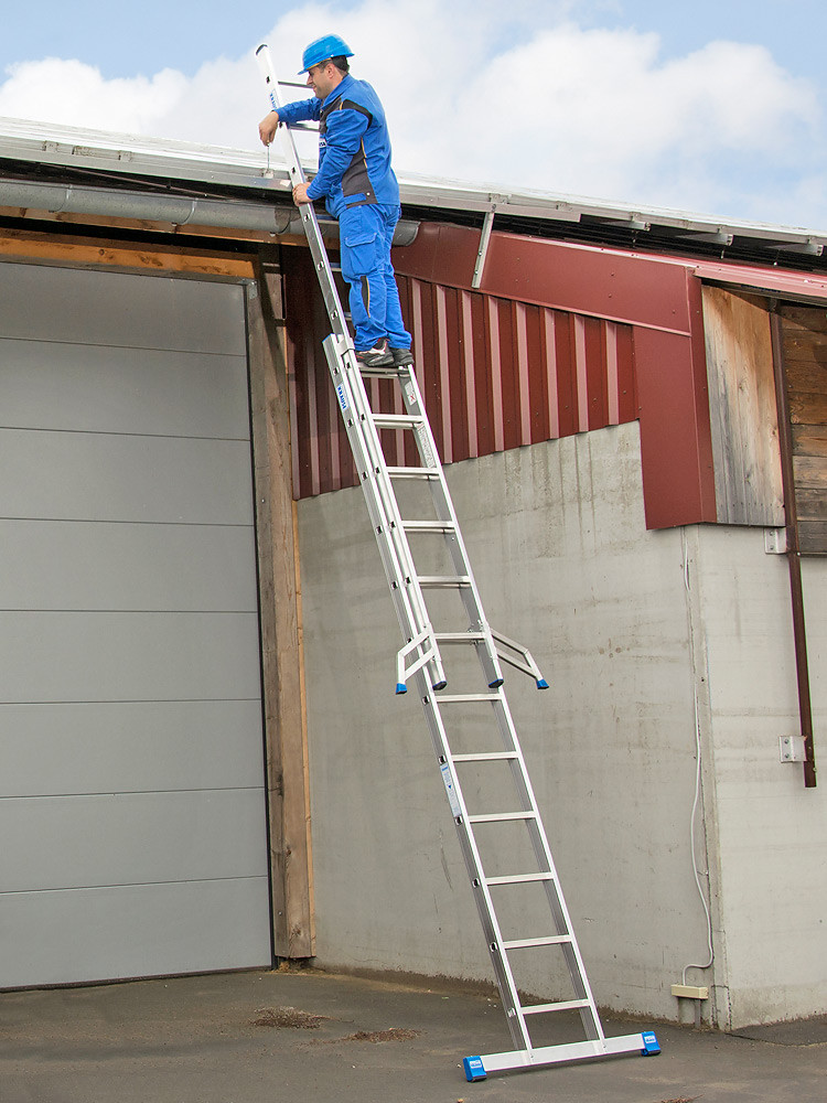 KRAUSE Aluleiter STABILO Schiebeleiter 2x12 Sprossen (gefertigt nach ...