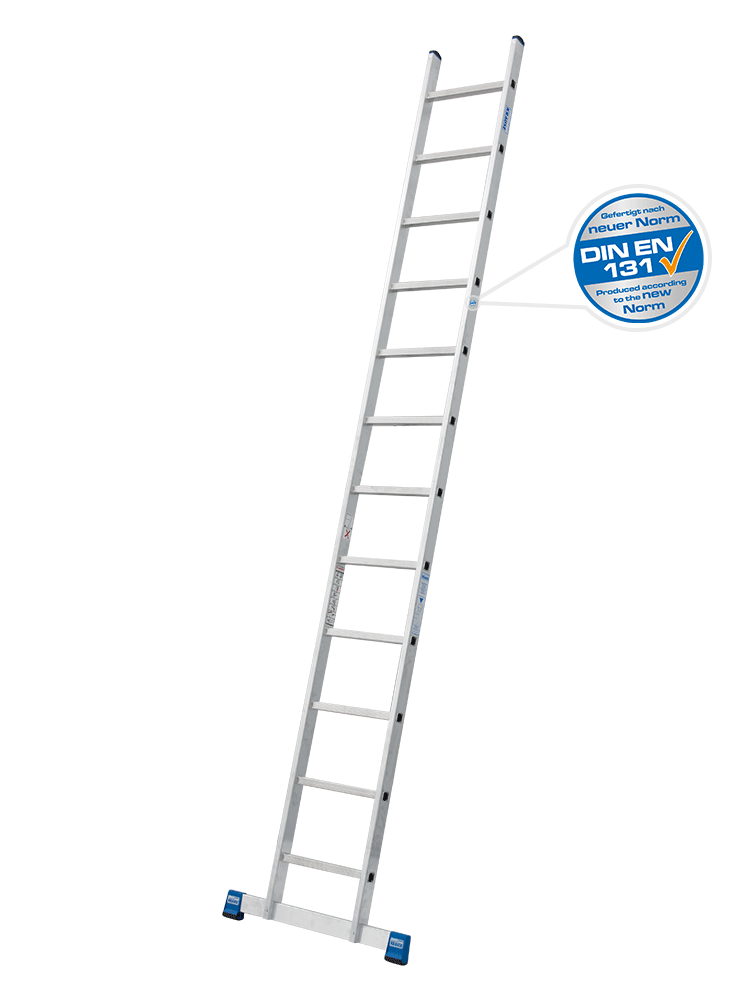 KRAUSE STABILO Alu Anlegeleiter 12 Sprossen Breitformat (gefertigt nach ...