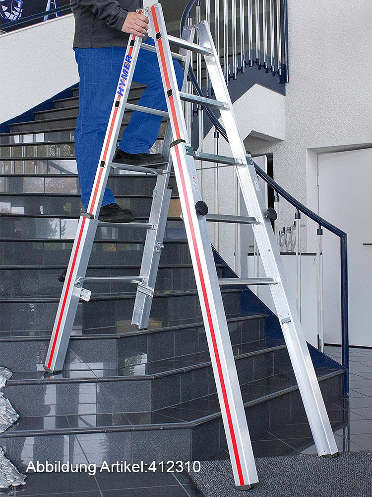 HYMER SC 40 Treppenstehleiter 4123 2x7 Sprossen - 412314