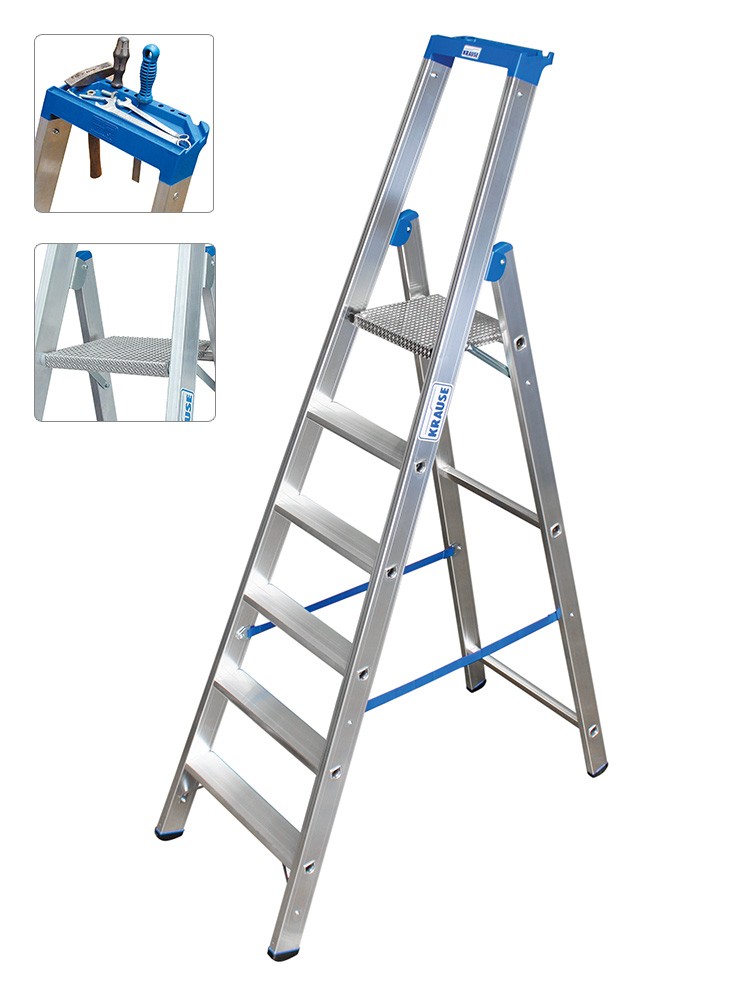 KRAUSE Leiter Profi Stufen-Stehleiter 6 Stufen - 124531